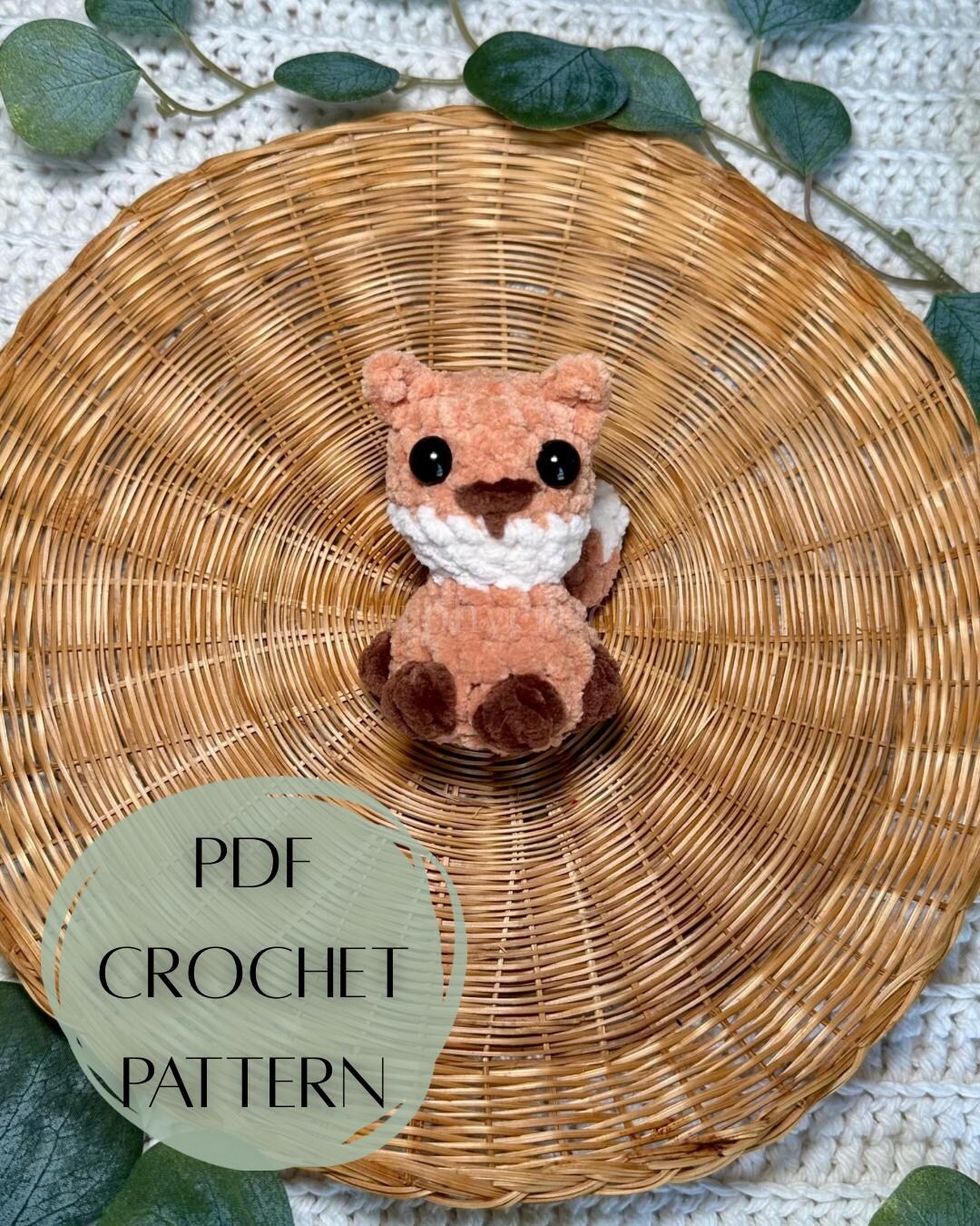 Fae Fox PDF Crochet Pattern- Amigurumi- Market Make- Low Sew- No Sew ...