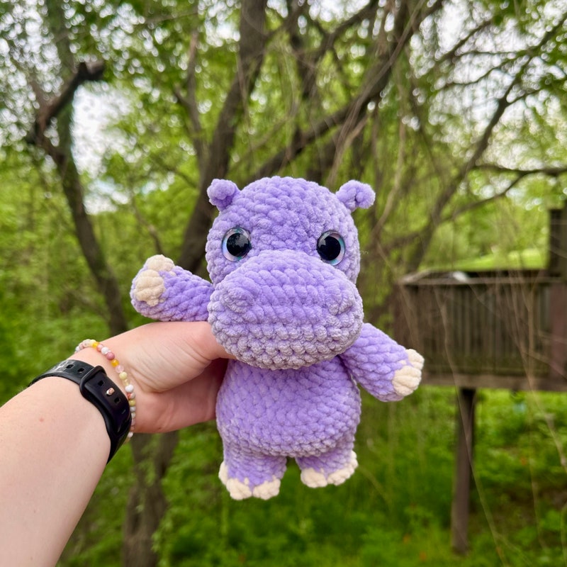 Crochet Hippo - Etsy