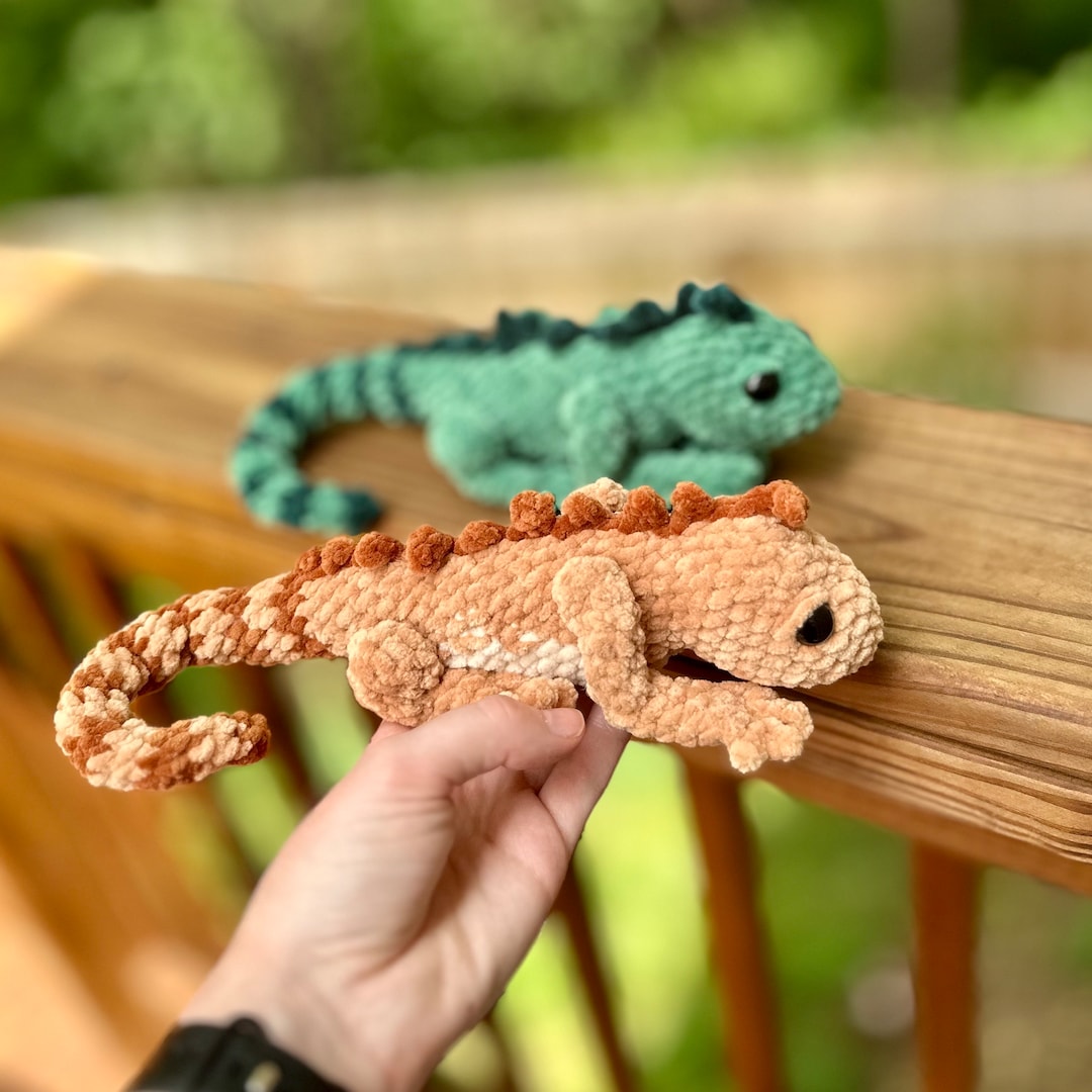 Igor the Iguana- Crochet Iguana Pattern- Imtermediate Crochet Pattern ...