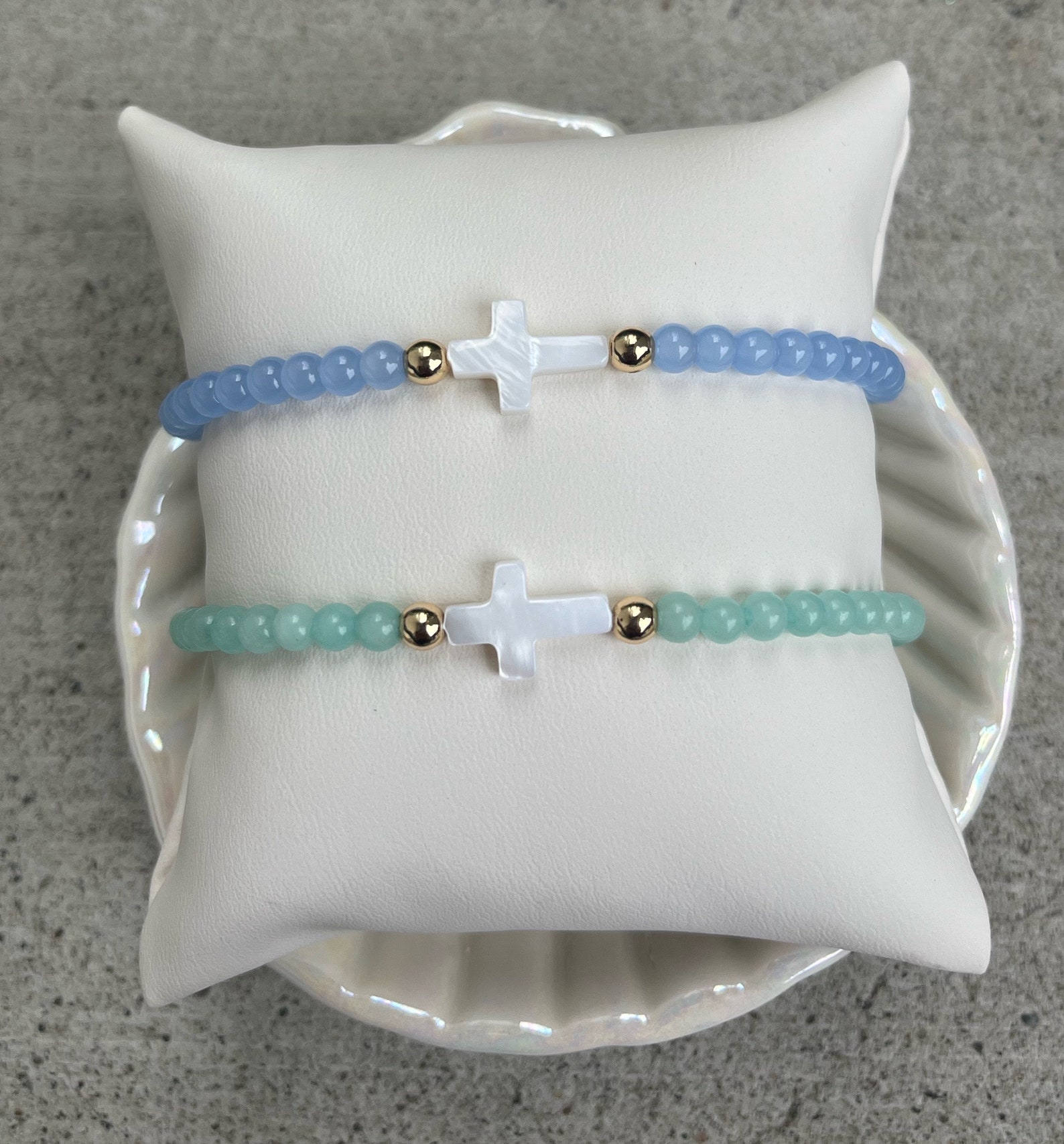 Cross Beaded Bracelet, Cross Bracelet, Sideway Cross Bracelet, Beaded ...