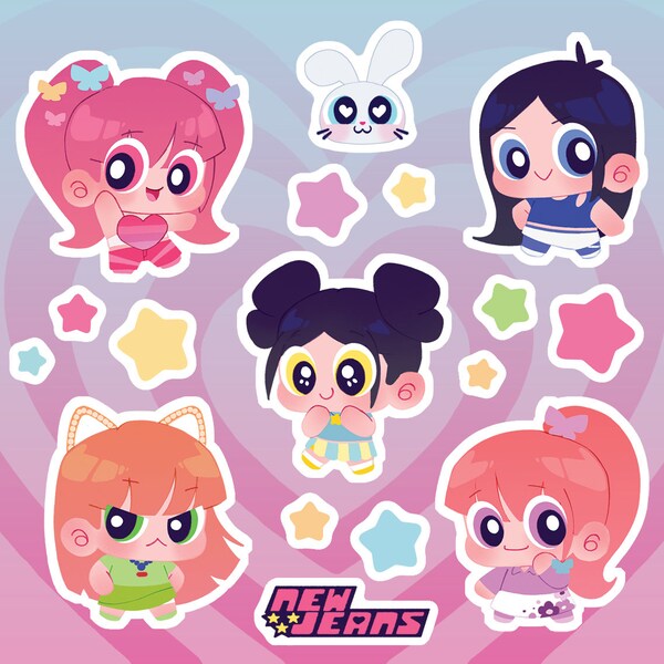 Powerpuff Girls Sticker Sheet - Etsy