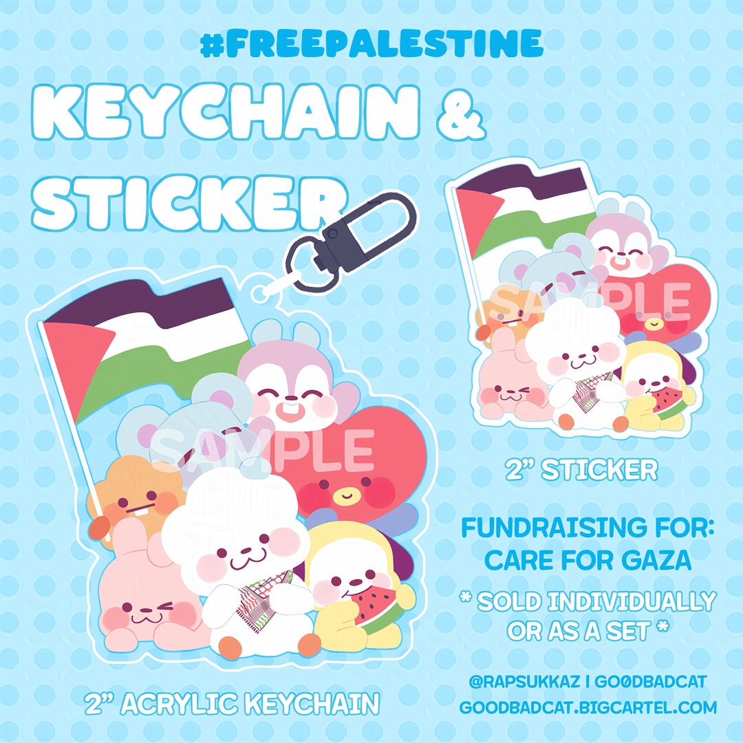 BT21 Donation Sticker & Keychain PREORDER - Etsy
