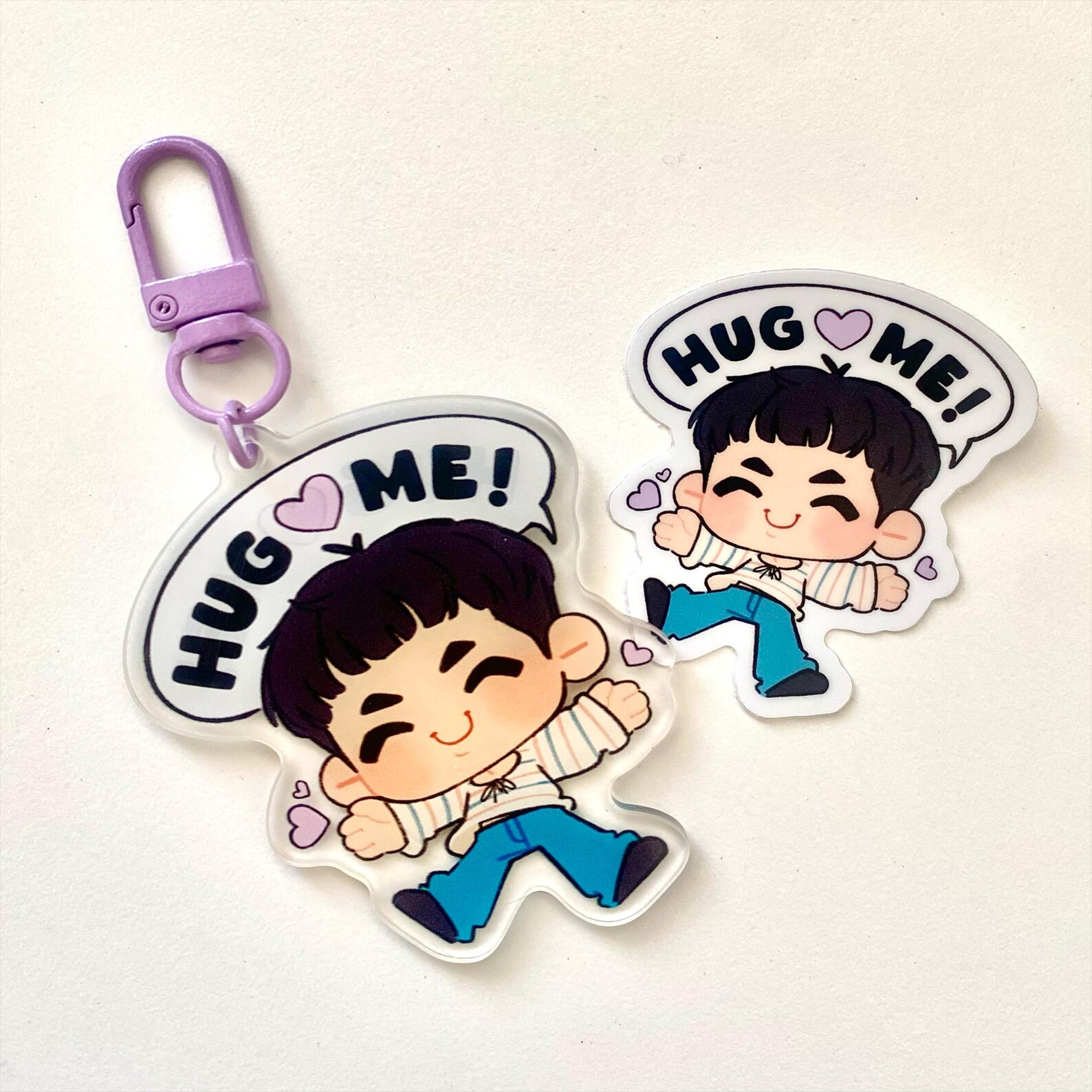 BTS Jin Hug Me FESTA 2024 Acrylic Keychain & Sticker - Etsy