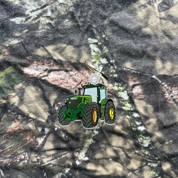 John Deere Keychain - Etsy