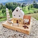 Wooden Town, Primitive Handmade Wooden Houses, Mini Wood Village ...