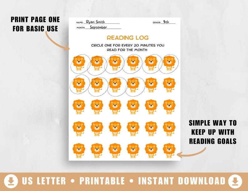 Circle Reading Log Bundle for Teachers and Homeschool - Etsy