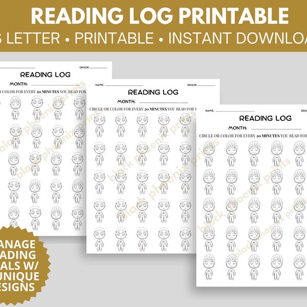 October Reading Log for Teachers and Homeschool - Etsy