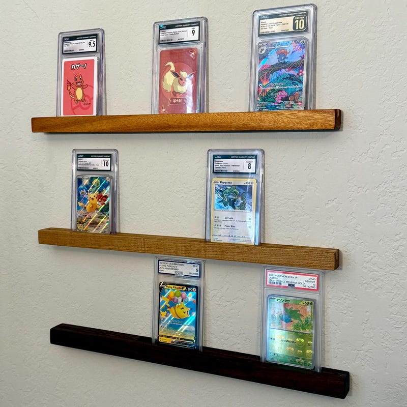 Wooden Display for Graded Cards - Etsy
