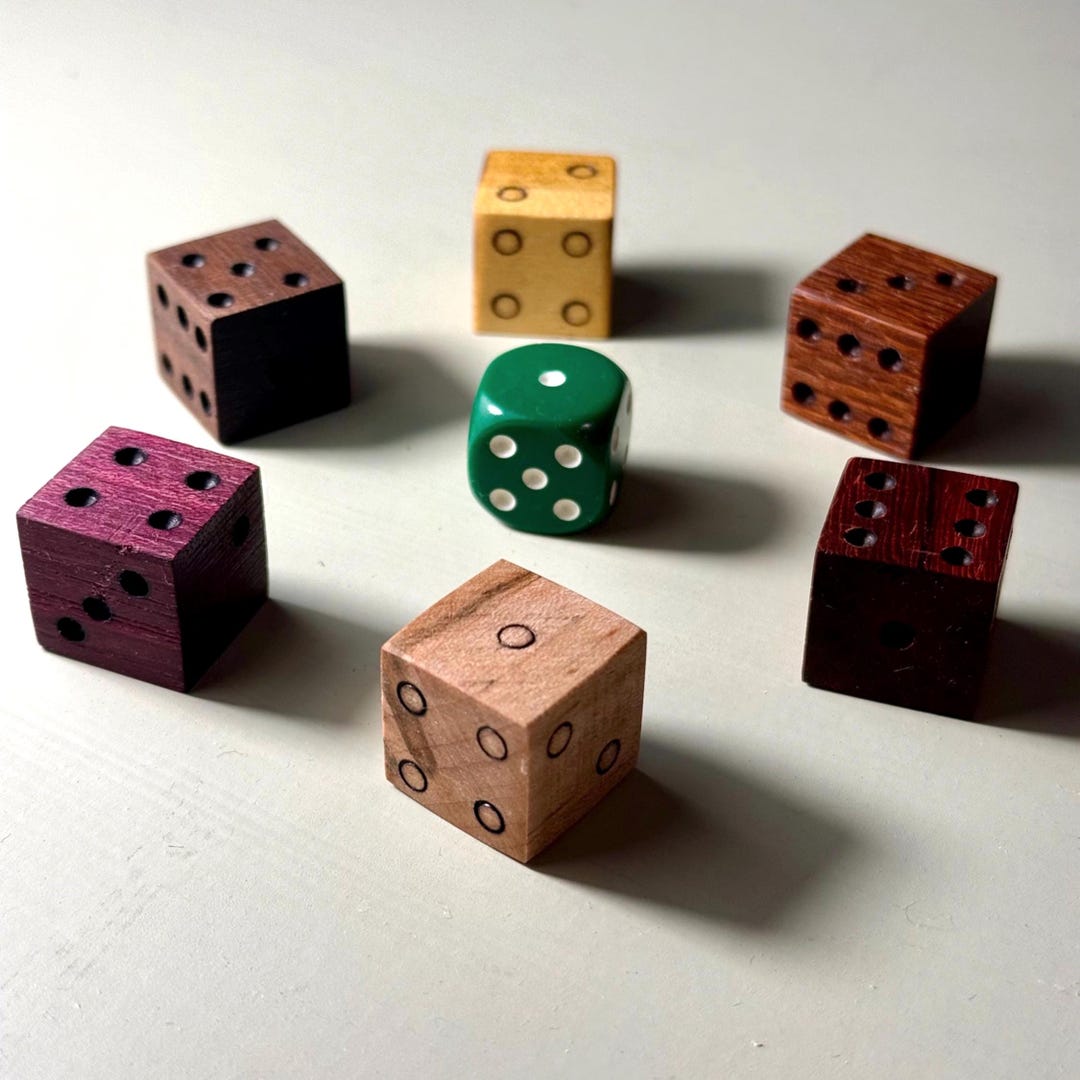 Handmade Wooden Dice Set in Exotic Woods - Etsy
