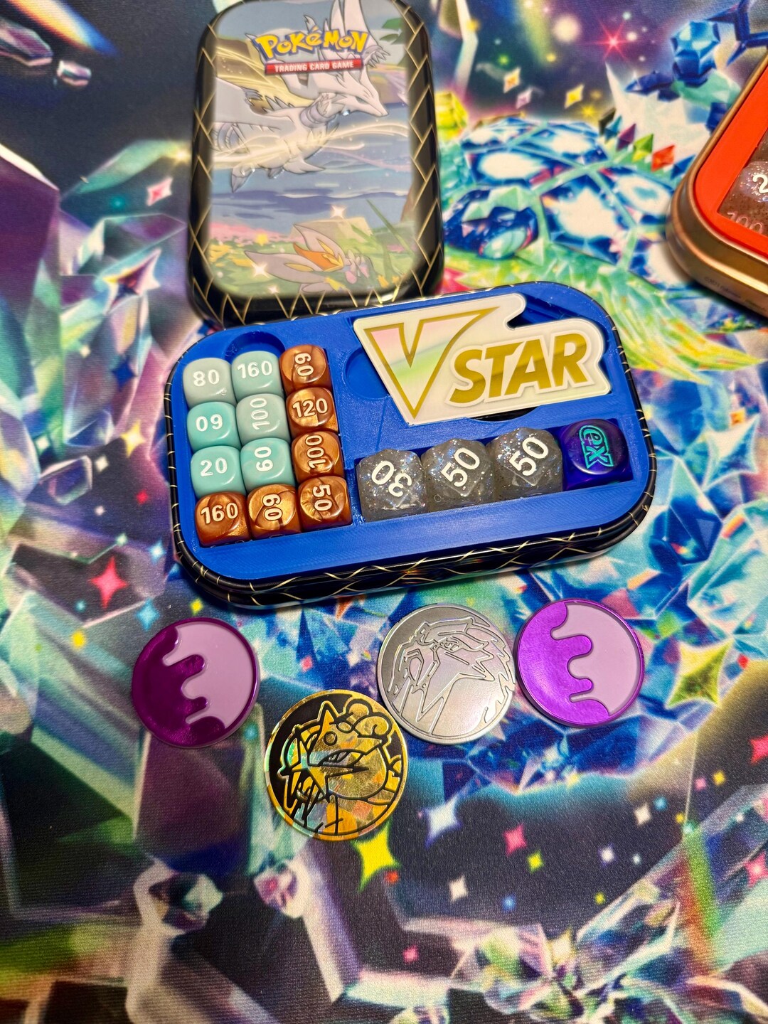 Pokémon Mini Tin TCG Insert | Dice & Token Organizer | Custom 3D ...