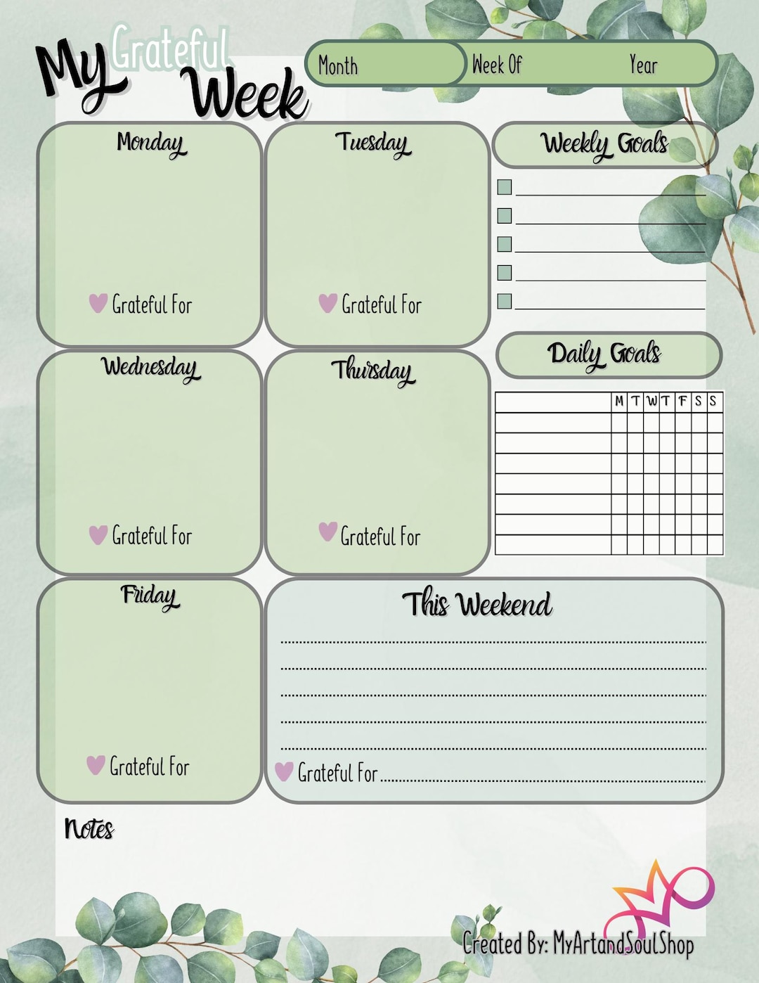 Goodnotes Weekly Planner, Digital Planner, Goodnotes Template, iPad ...