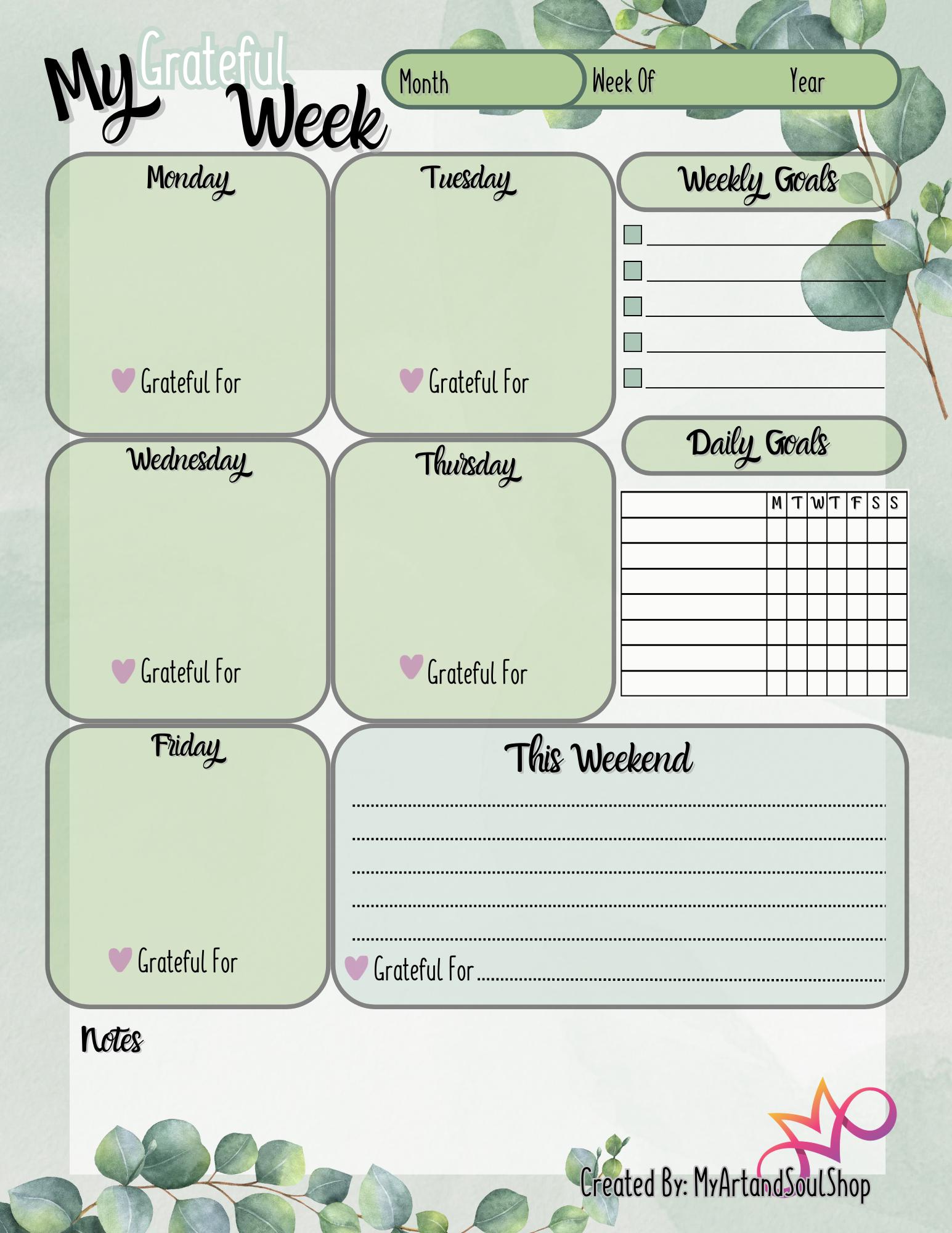 Goodnotes Weekly Planner, Digital Planner, Goodnotes Template, iPad ...