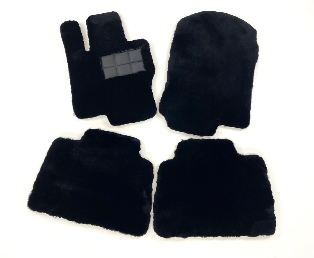 Mercedes GLS, GLE Sheepskin (lambswool) Floor Mats Black - Etsy