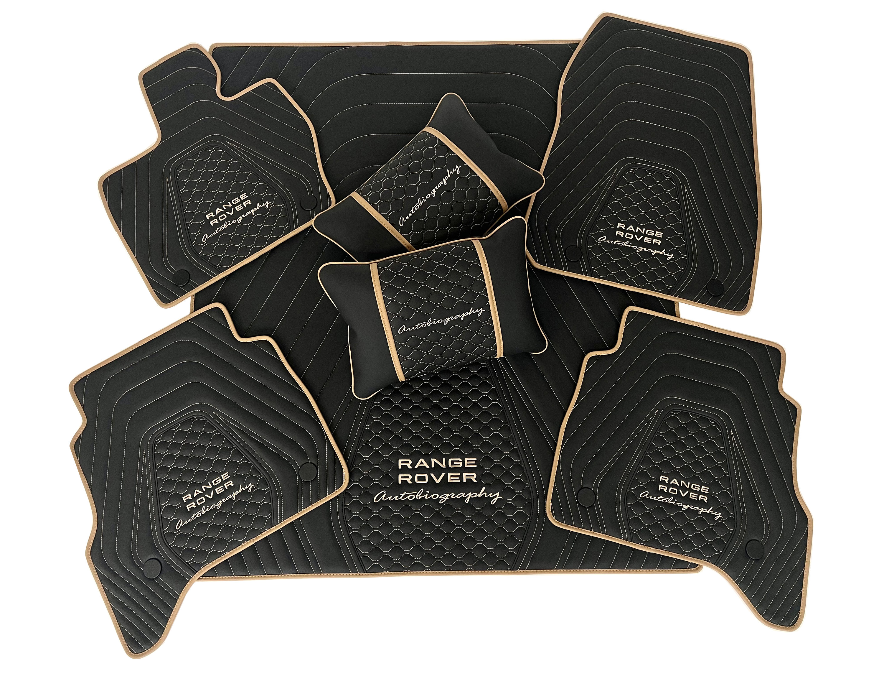 2022-2025 Range Rover Autobiography Bespoke Floor Mats Black/tan, Trunk ...