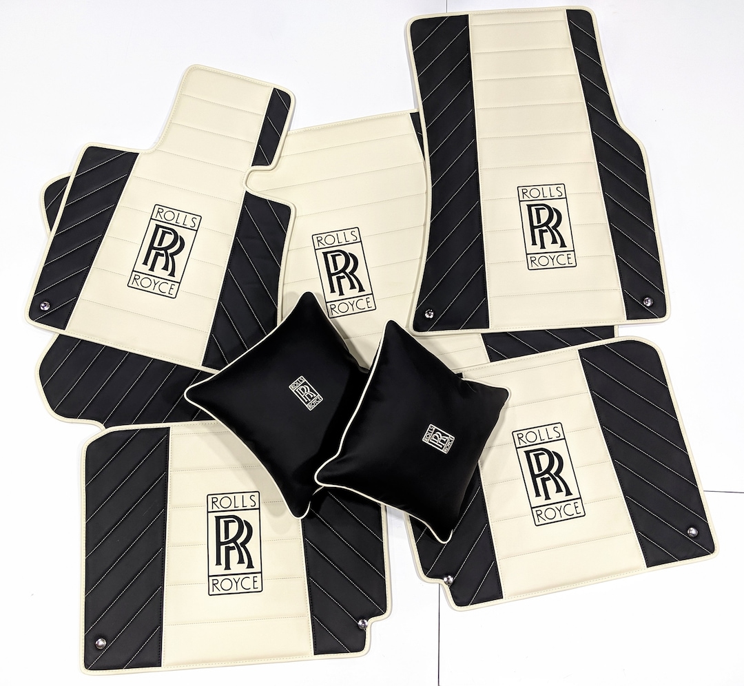 Rolls Royce Ghost/phantom/wraith Bespoke Floor Mats Cream Light/black ...