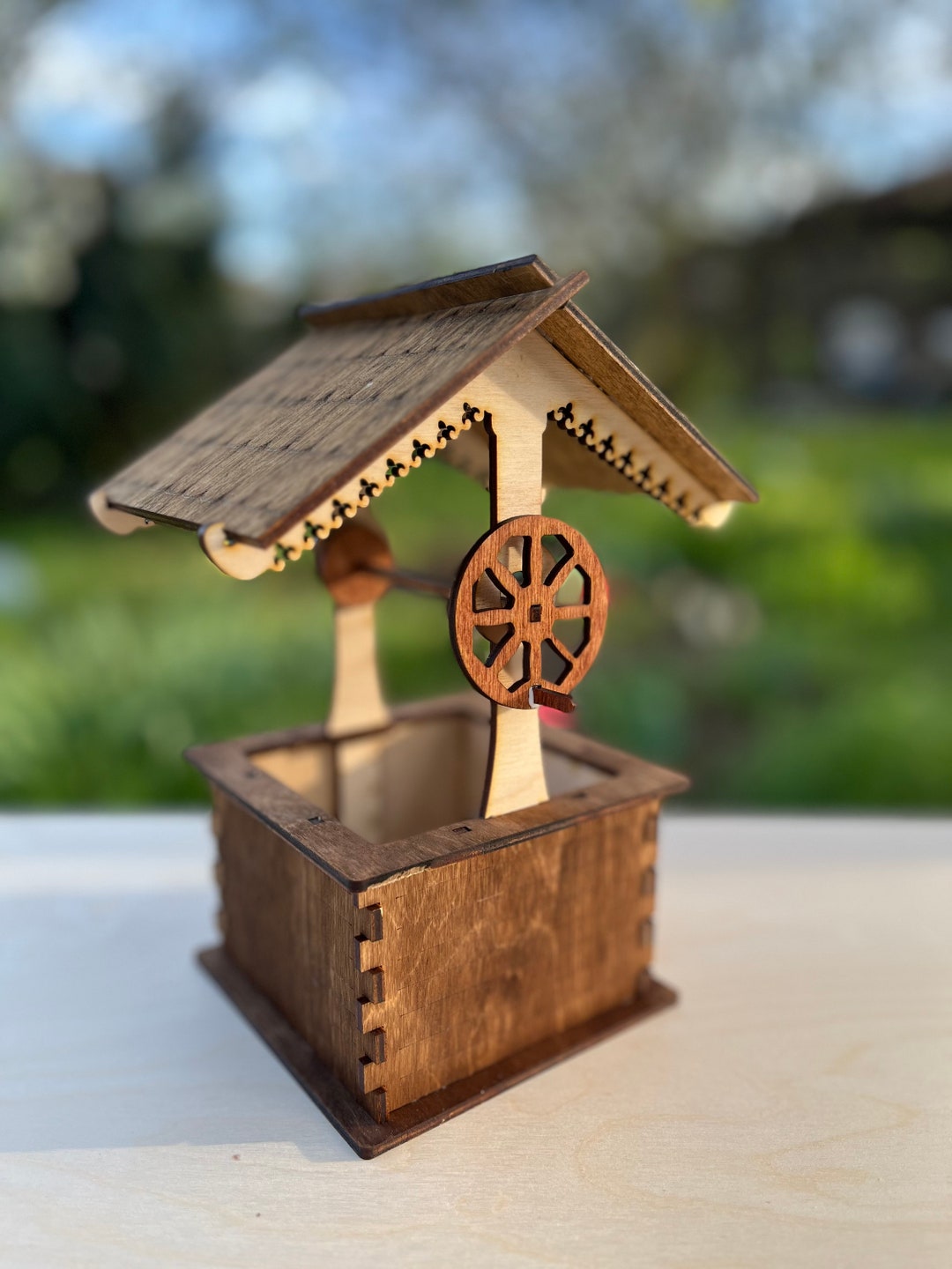 Miniature Garden Decorative Wishing Well Outdoor Garden Well and ...