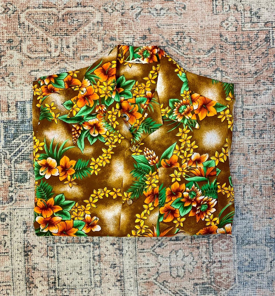 Vintage 1950s Hawaiian Aloha Shirt Sz XL - Etsy