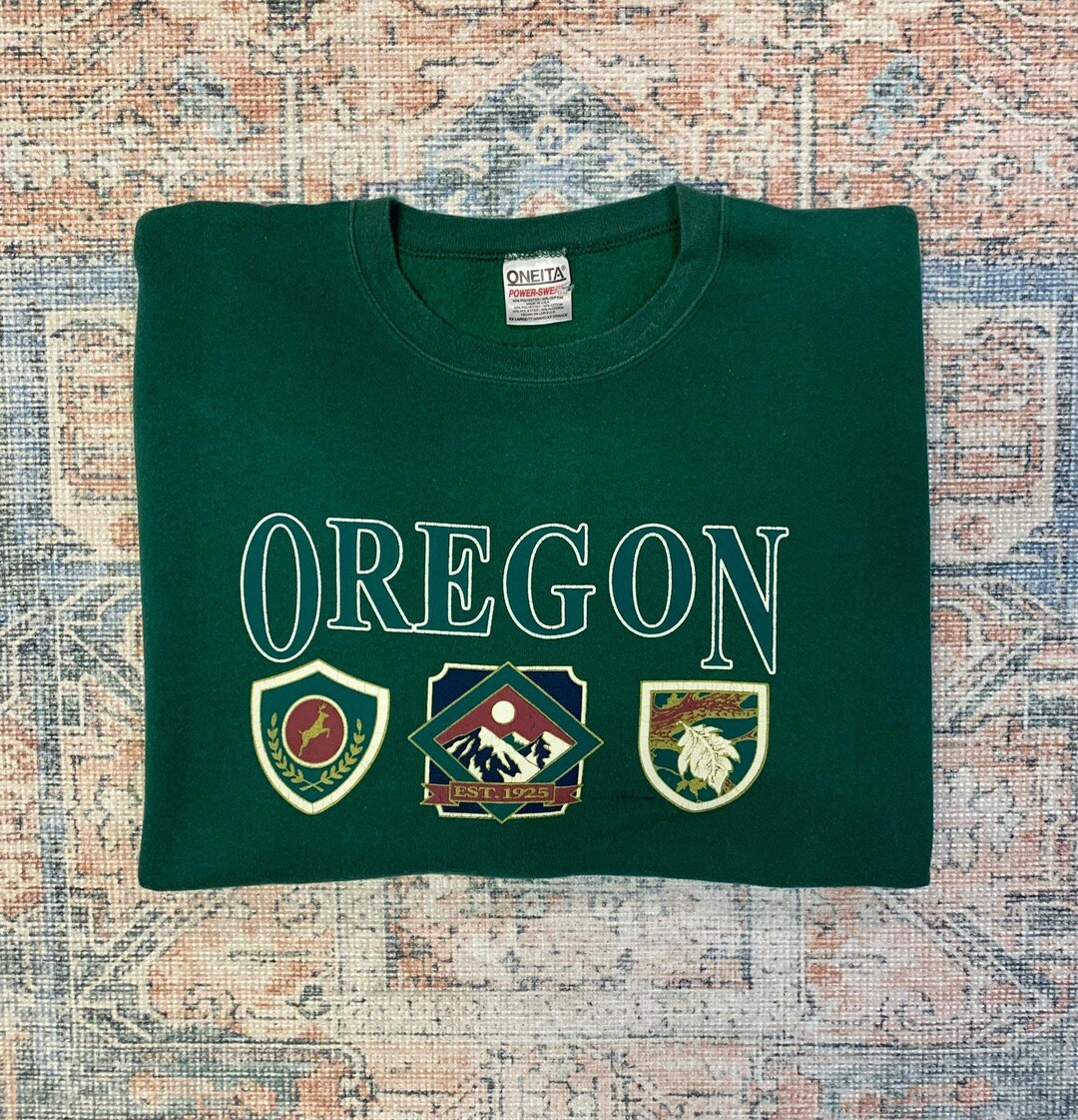 Vintage 90s Oregon Crewneck Sweatshirt Sz 2XL - Etsy