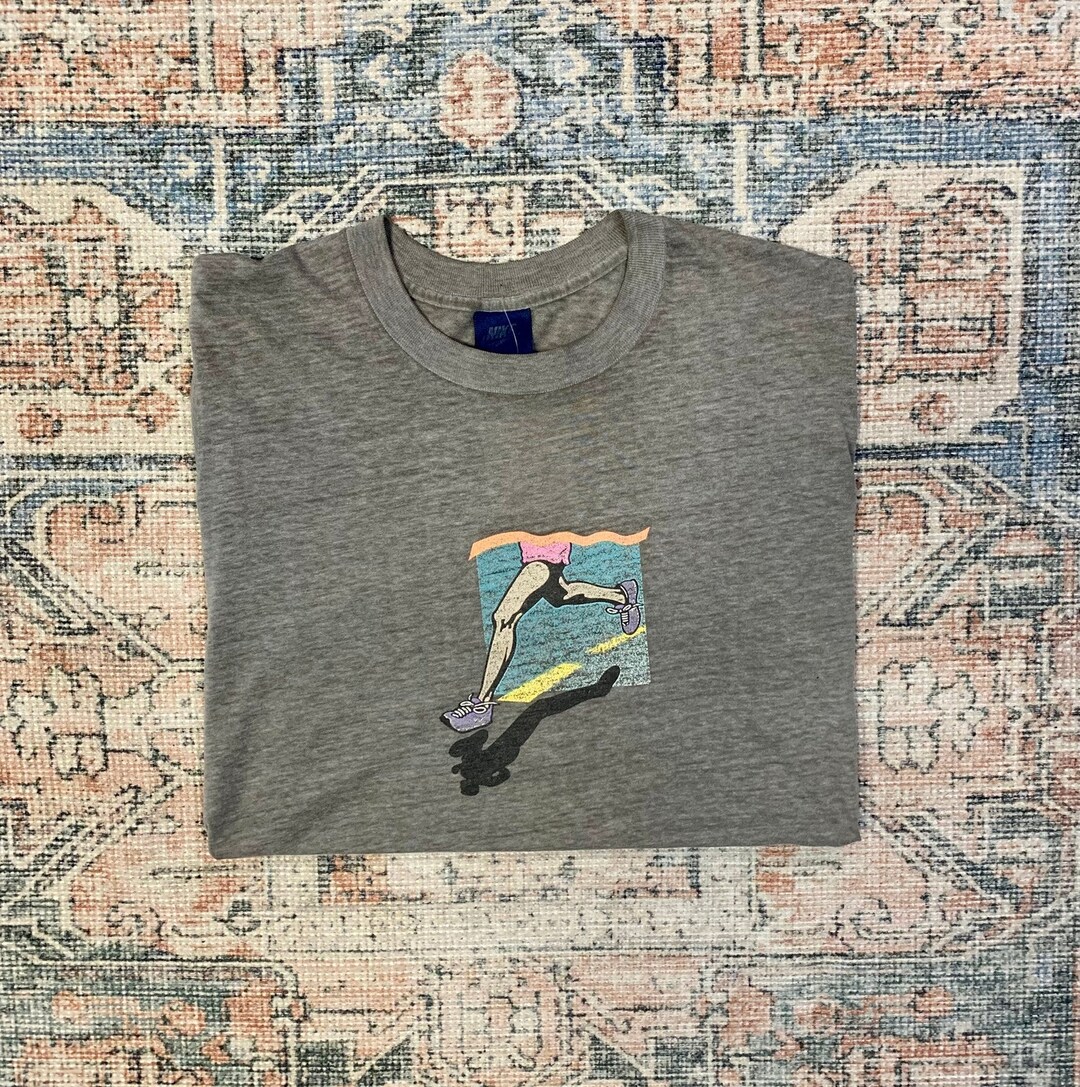Vintage Early 80s Nike Running Tee Sz Med - Etsy