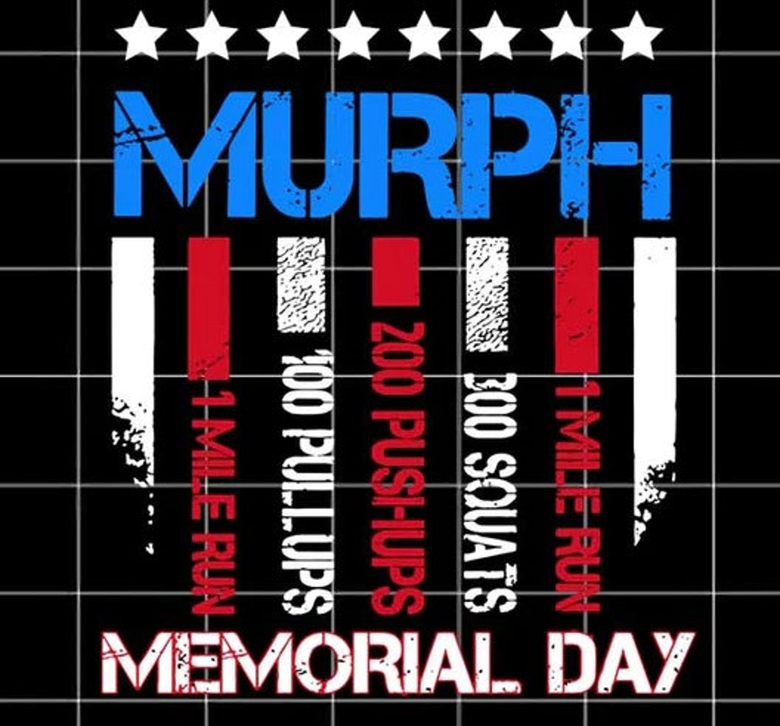 Memorial Day Murph Workout SVG - Etsy
