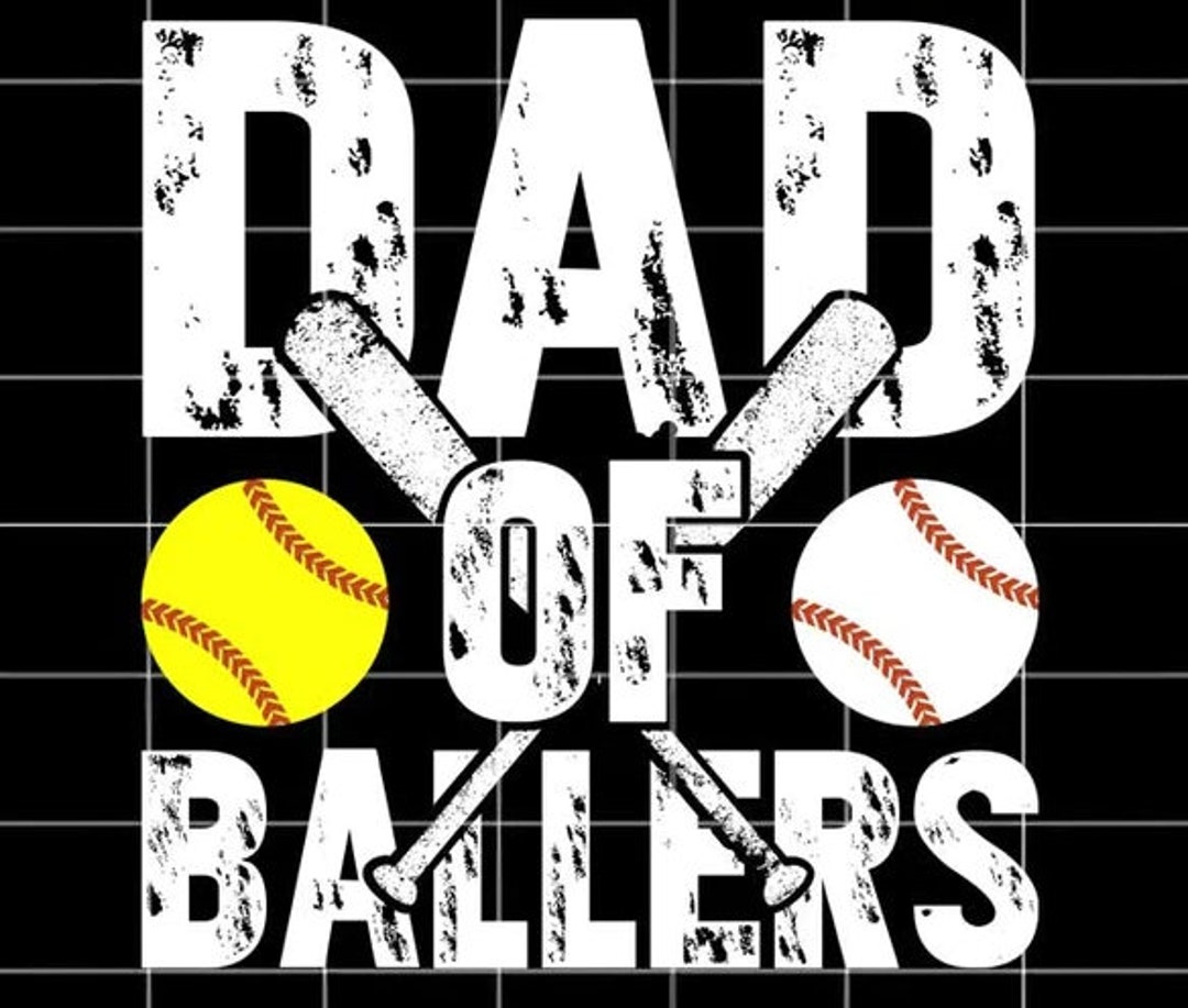 Dad of Ballers Baseball Softball Father Day Svg - Etsy