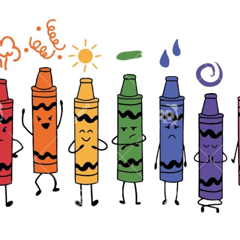 Crayon Stick Drawing - Etsy UK