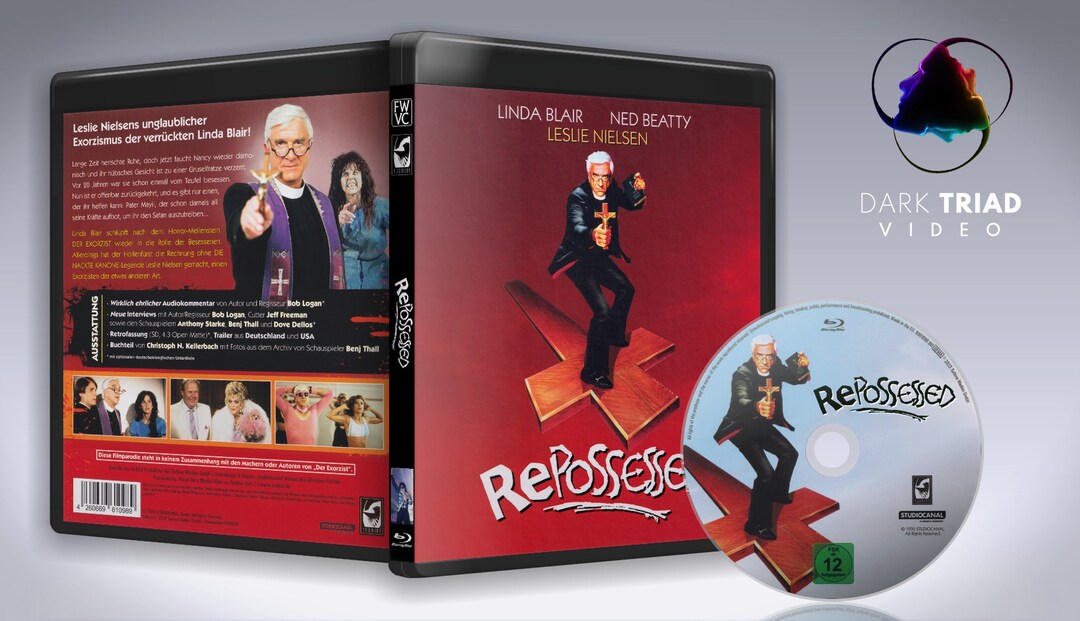 REPOSSESSED 1990 Comedy Manufactured-on-demand Blu-ray Disc With Cover and Printed Disc. Shipped ...