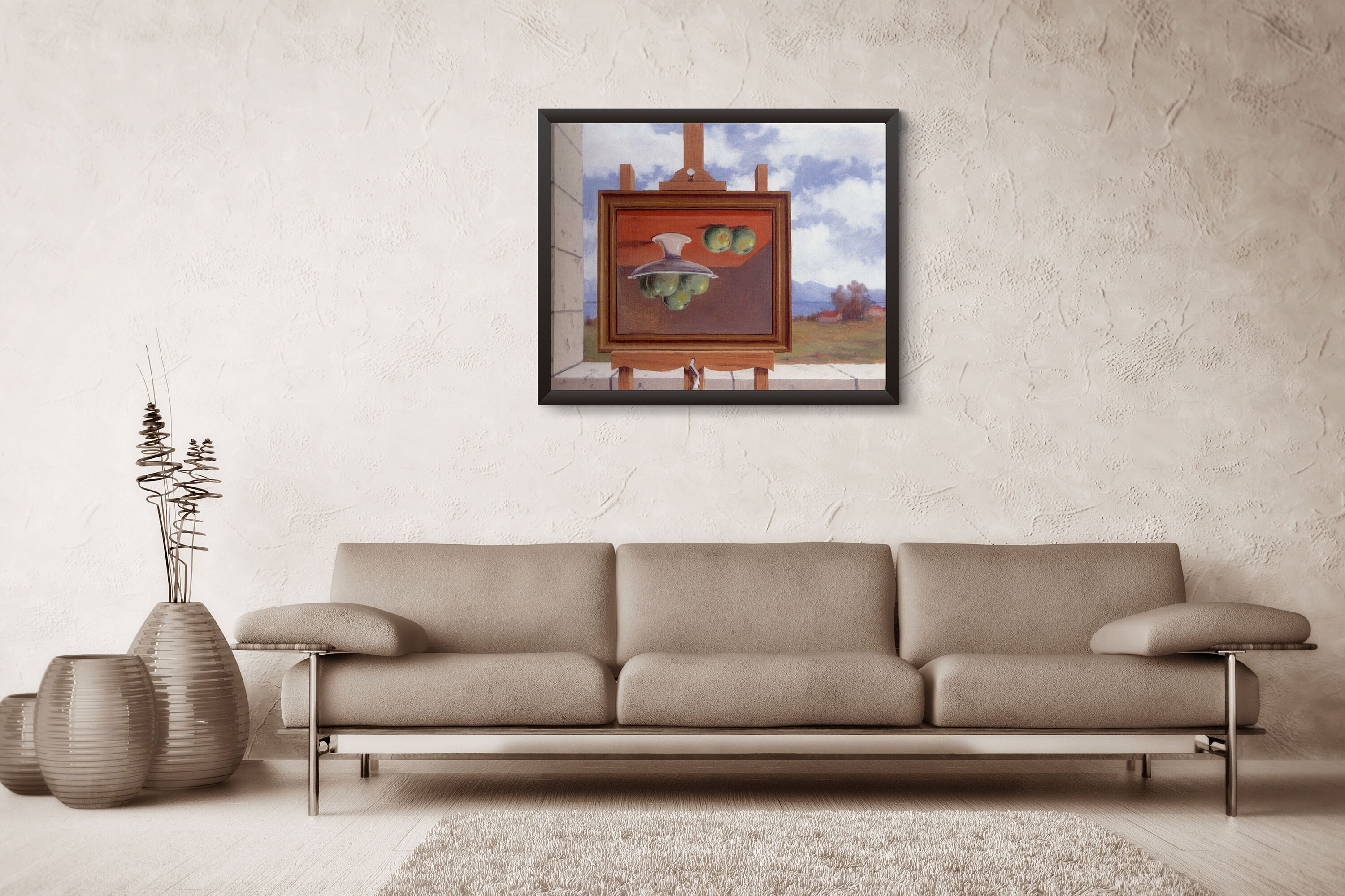 Alarm Clock-rene Magritte,home Office Decor,surrealist Art,abstract ...