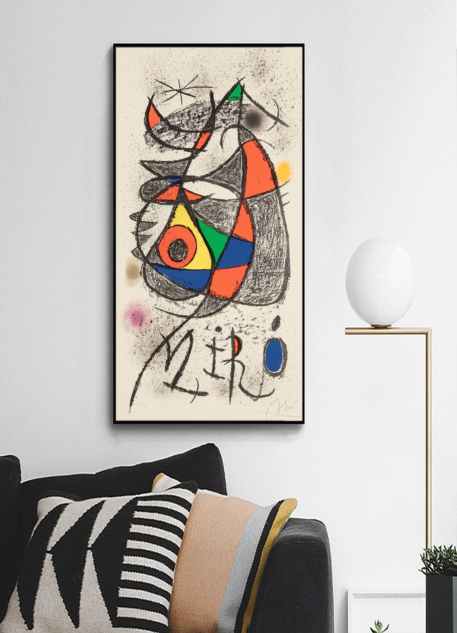 Joan Mir Poster for Exhibition'peintures Gouaches - Etsy
