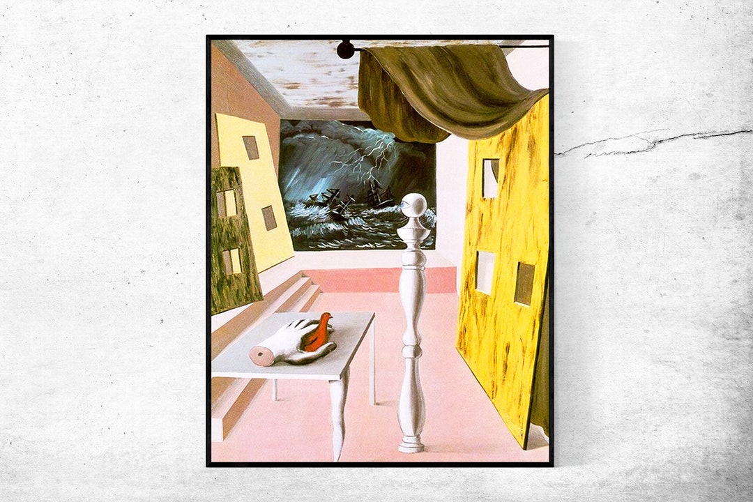 The Difficult Crossing-rene Magritte,home Office Decor,surrealist Art ...