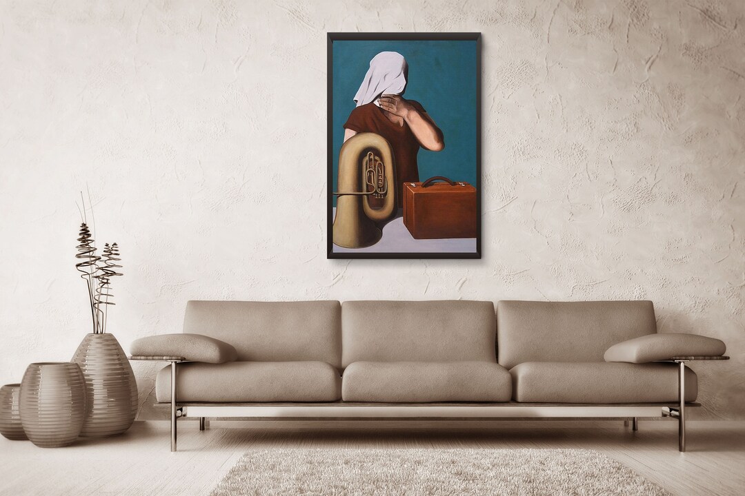 The Central Story-rene Magritte,home Office Decor,surrealist Art ...