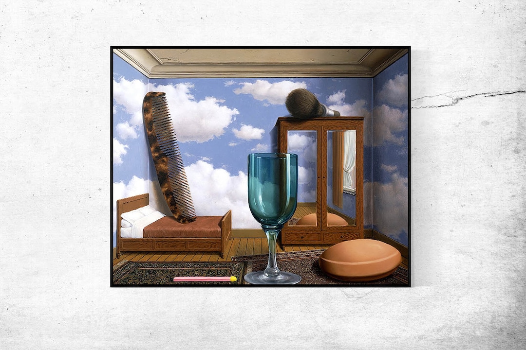 Personal Values -rene Magritte,home Office Decor,surrealist Art ...