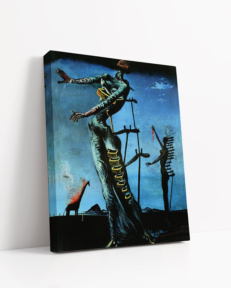 Brennende Giraffe-salvador Dali,home Office Decor,exhibition Poster ...