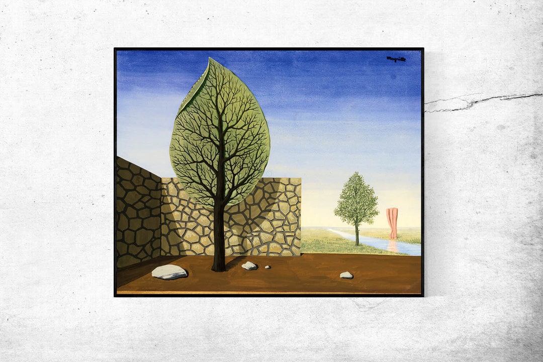 La Geante-rene Magritte,home Office Decor,surrealist Art,abstract ...