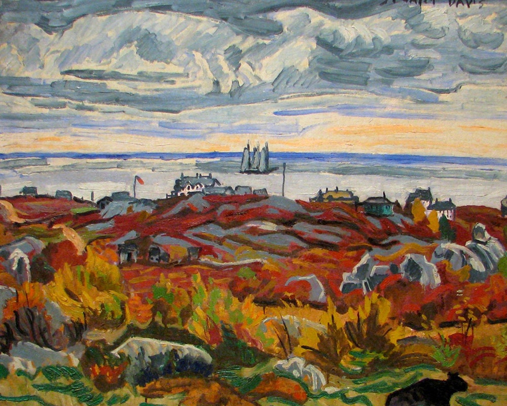 Landscape-stuart Davis,home Office Decor,modern Abstract Art ,abstract ...