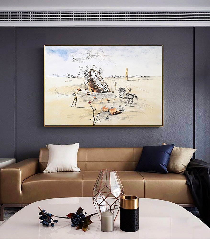 Melting Space-time-salvador Dali,home Office Decor,exhibition Poster ...