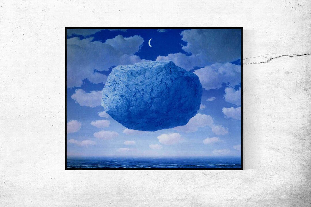 La FLECHE DE Zenon-rene Magritte,home Office Decor,surrealist Art ...