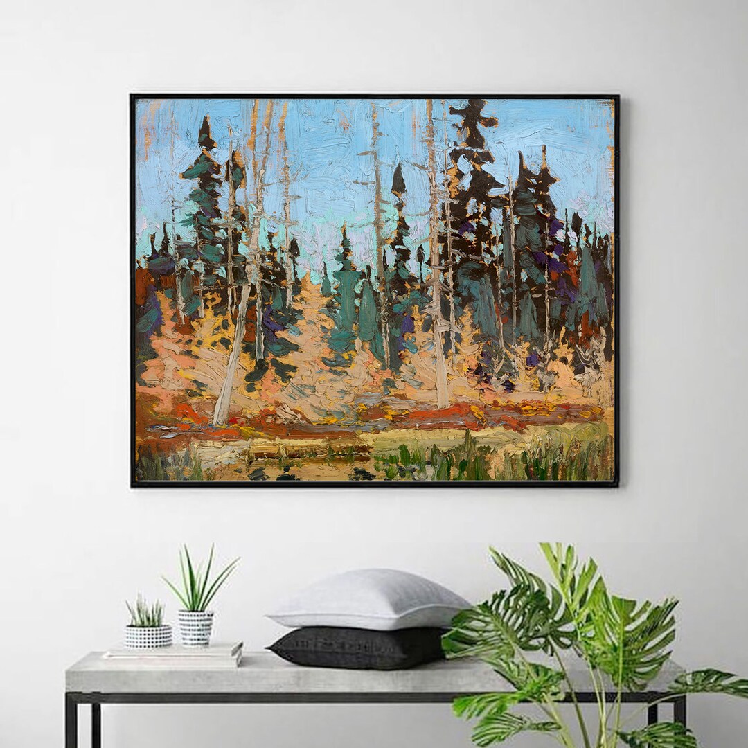 Spruce and Tamarack-tom Thomson,home Office Wall Art Decor,canada ...