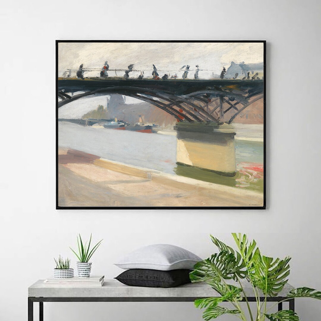Le Pont Des Arts-edward Hopper,office Decor,exhibition Poster,american ...