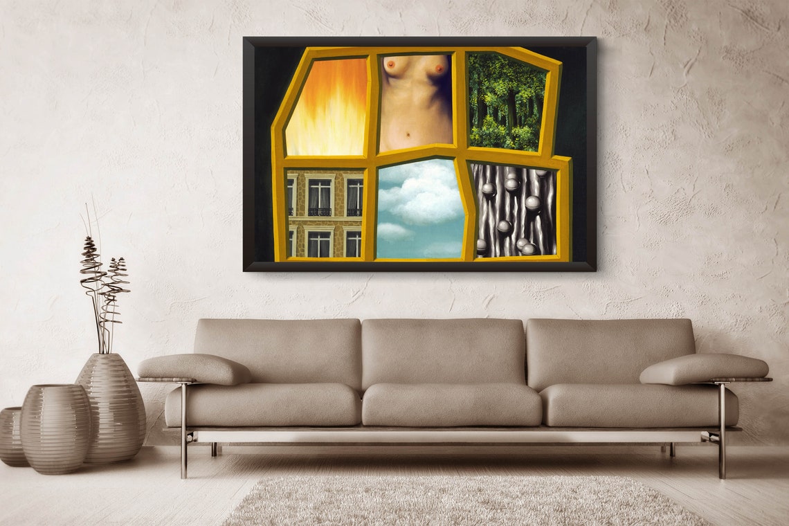 The Six Elements-rene Magritte,home Office Decor,surrealist Art ...