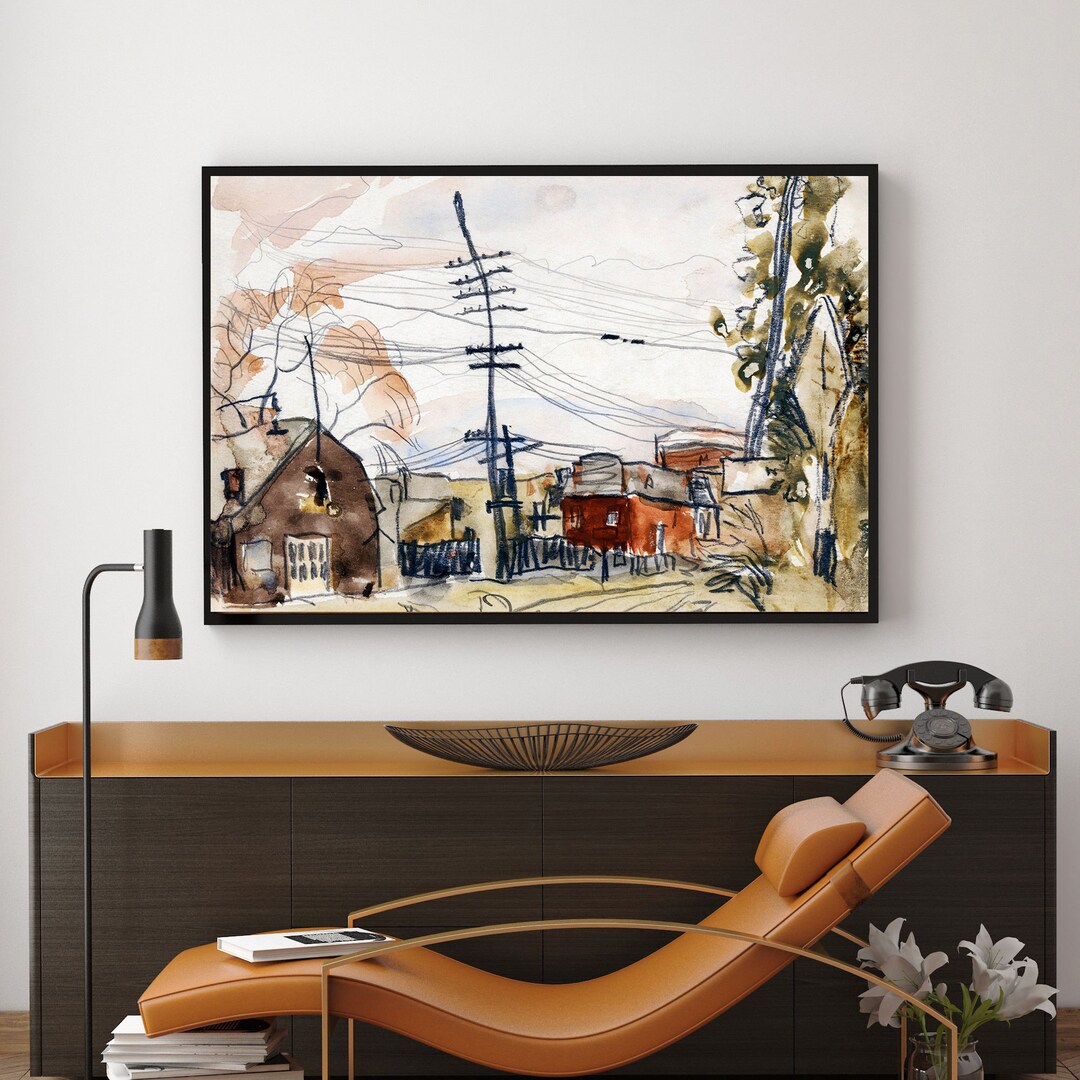 Arthur Dove's Fall Brook Railroad -reproduction of a Classic Painting ...