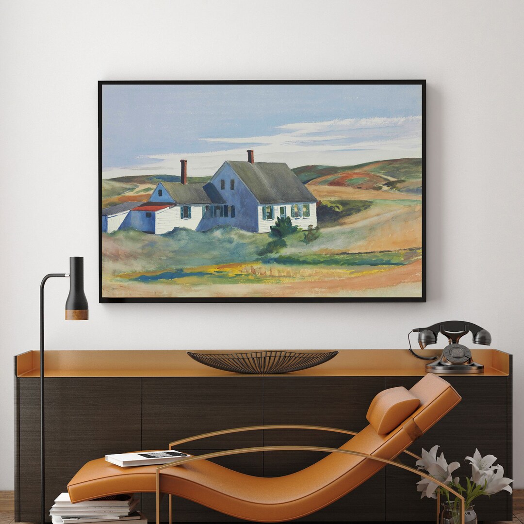 Kelly Jenness House-edward Hopper,home Office Decor,exhibition Poster ...