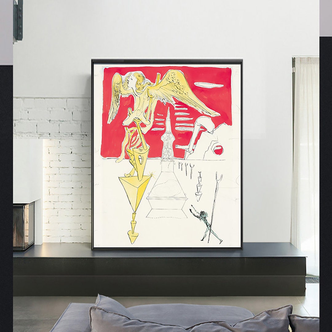 La Fusee-salvador Dali,home Office Decor,exhibition Poster,surrealism ...