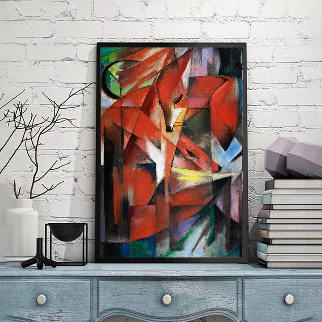 Franz Marc's the Foxes-reproduction of a Classic Painting,antique Art ...