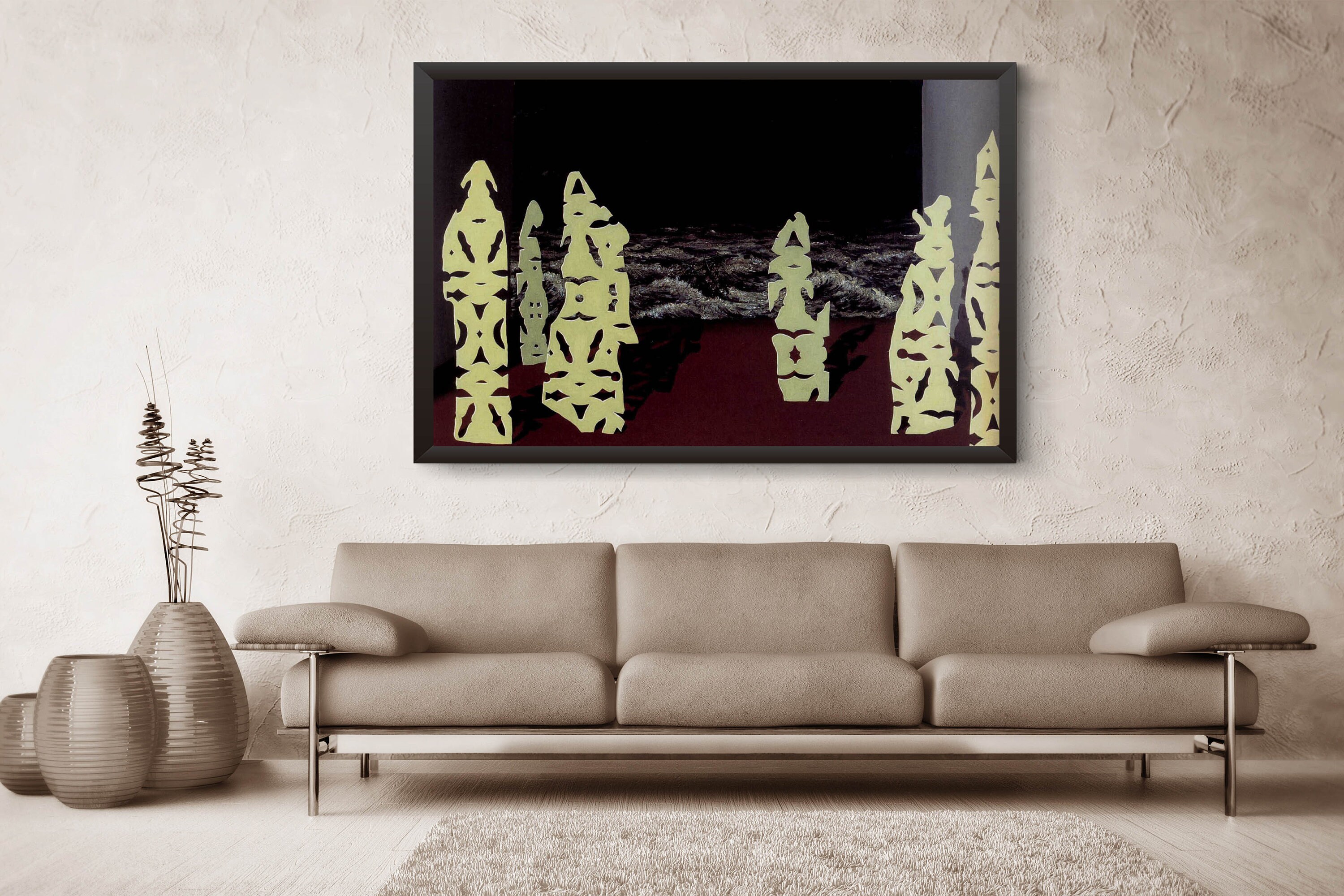 Storm's Ornament-rene Magritte,home Office Decor,surrealist Art ...