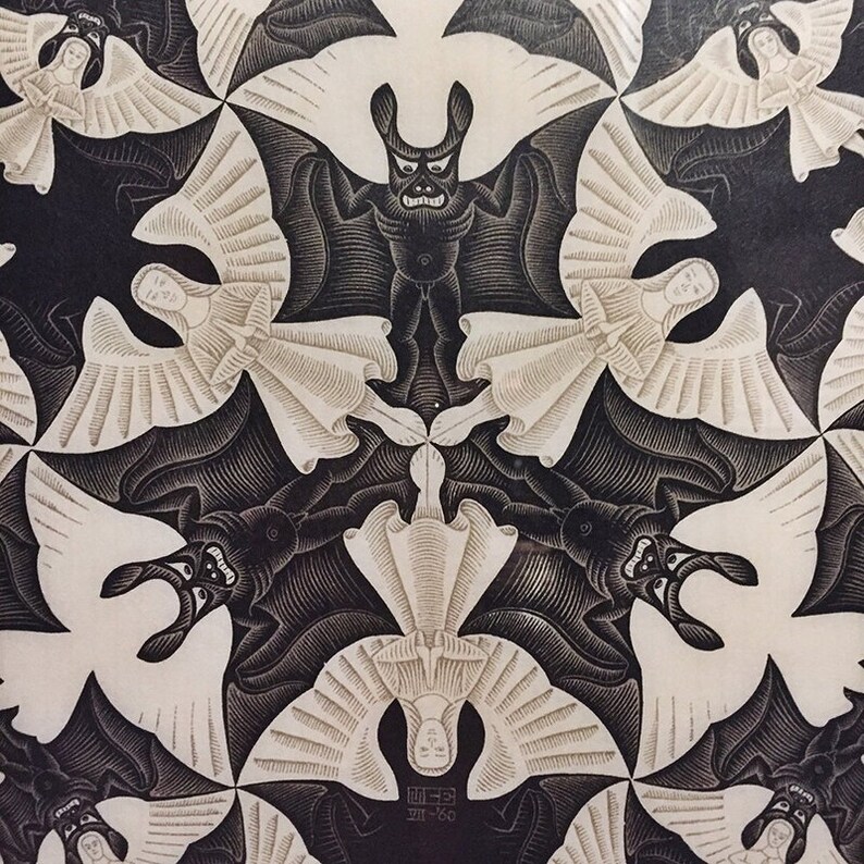 Escher-0295-maurits Cornelis Escher,home Office Decor,modern Relativity ...