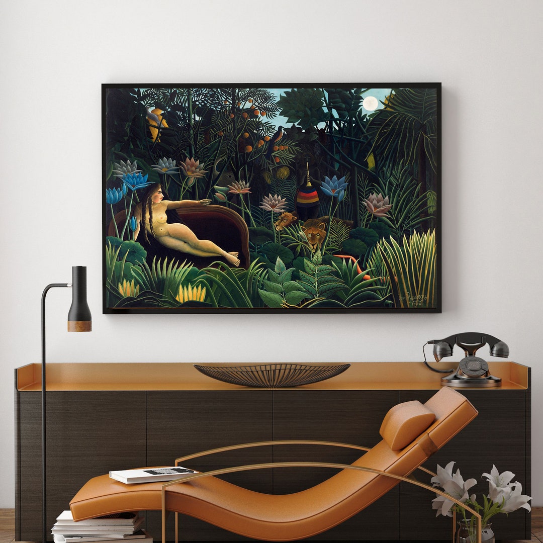 Henri Rousseau's the Dream -reproduction of a Classic Painting,antique ...