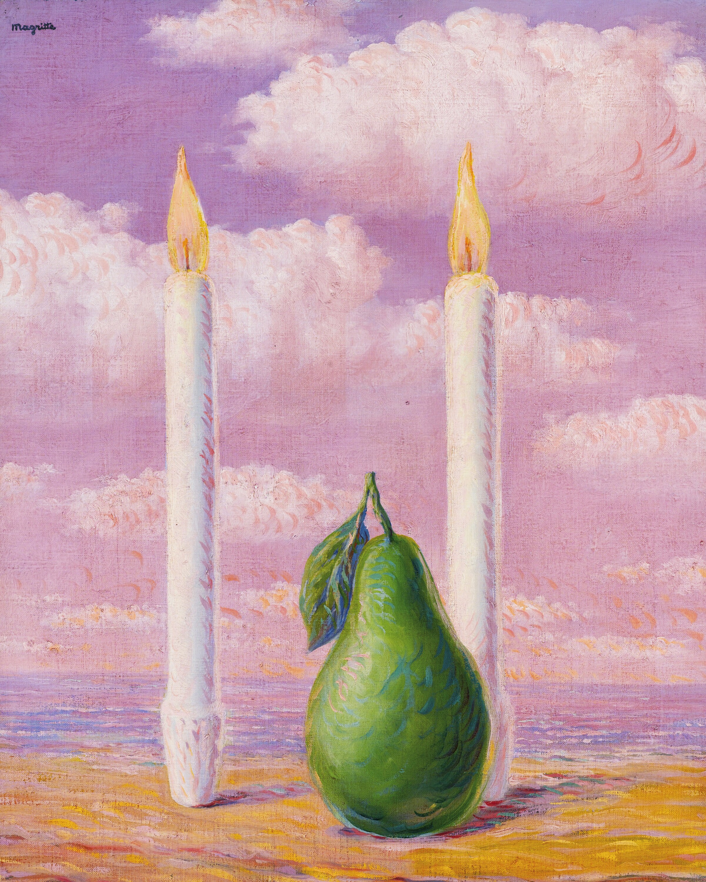 La TERRE DE Feu-rene Magritte,home Office Decor,surrealist Art,abstract ...