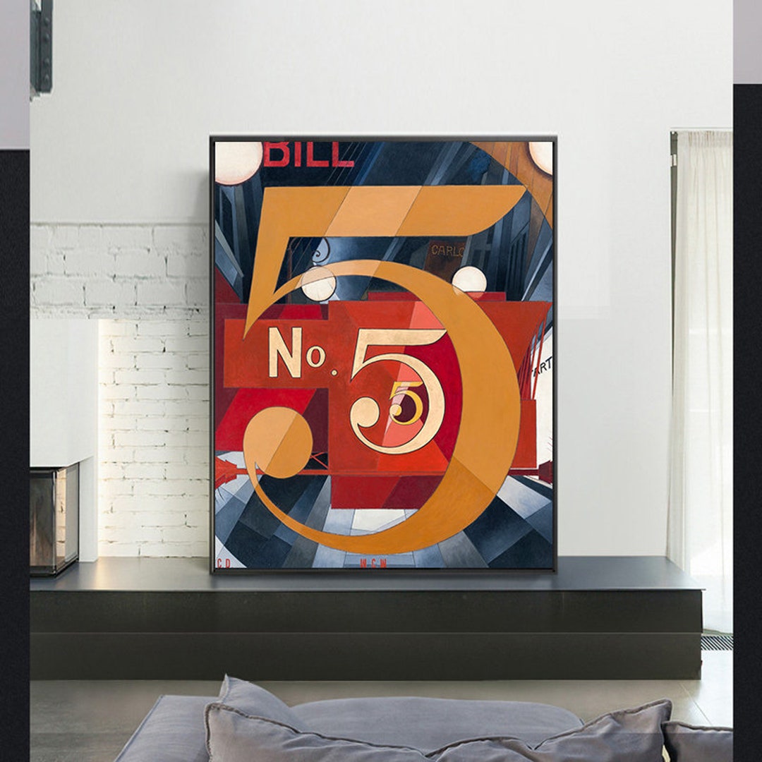 I Saw the Figure 5 in Gold ,reproduction of a Classic Painting,antique ...