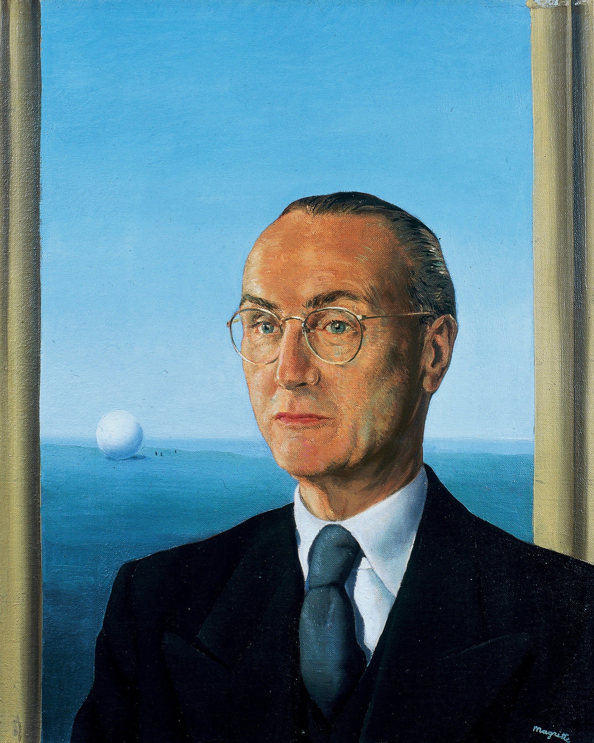 Portrait De Rene Gaffe-rene Magritte,home Office Decor,surrealist Art ...